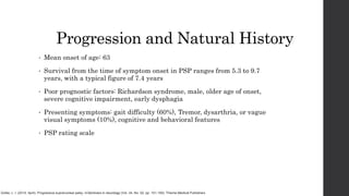 Progressive Supranuclear Palsy | PPTX