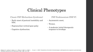 Progressive Supranuclear Palsy | PPTX