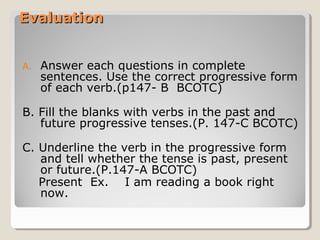 Progressive tense of verb.ppt a | PPT