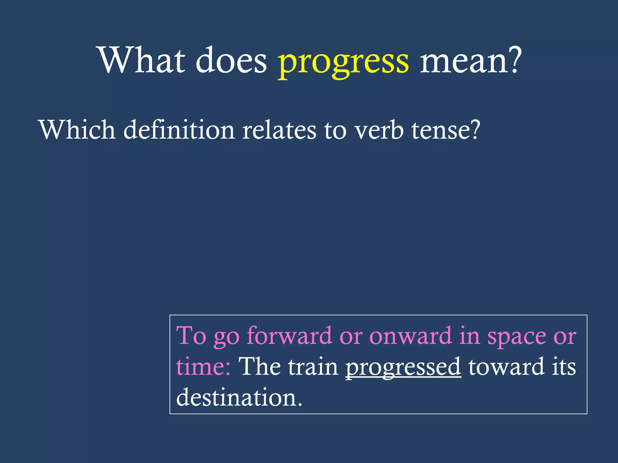 Progressive tenses | PPT
