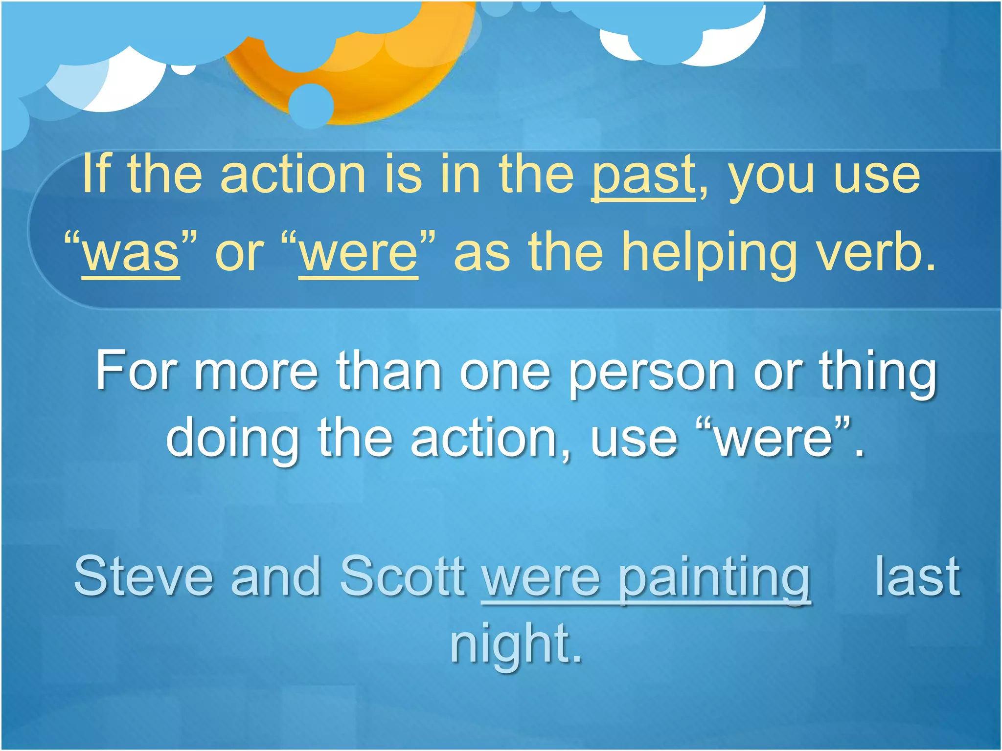 Progressive Verb Tenses | PPTX