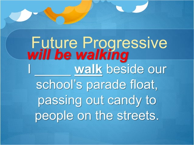 Progressive Verb Tenses | PPTX