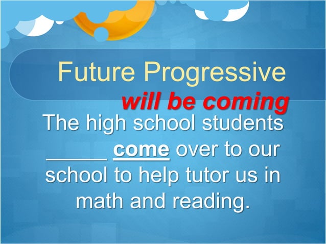 Progressive Verb Tenses | PPTX