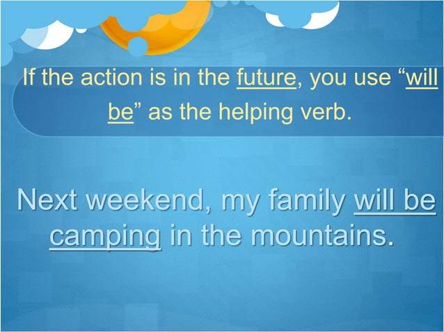 Progressive Verb Tenses | PPTX