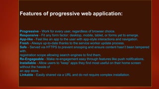 Progressive web application | PPT