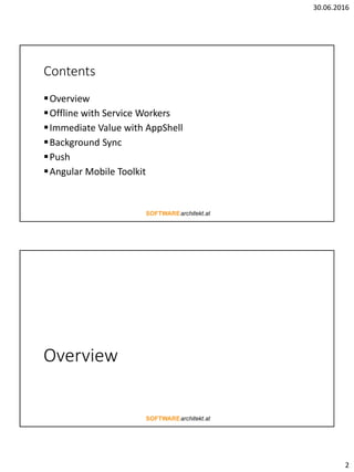 Progressive web apps with Angular 2 | PDF