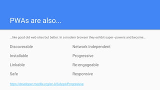 Progressive Web Apps 101 | PPT