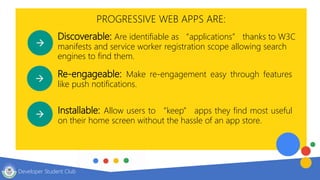 Progressive web apps | PPTX | Browsers | Computer Software and Applications