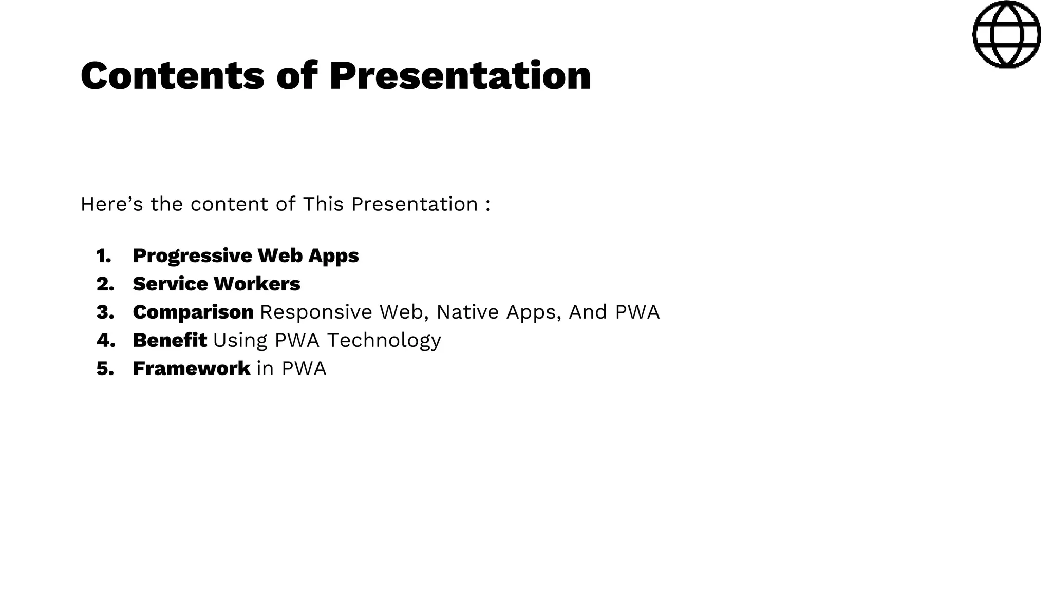 Progressive Web Apps(PWA) | PPT