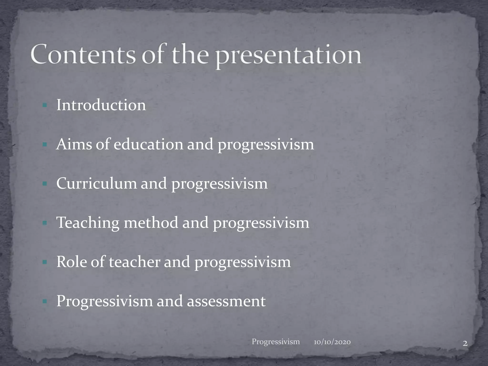 Progressivism ppt | PPTX
