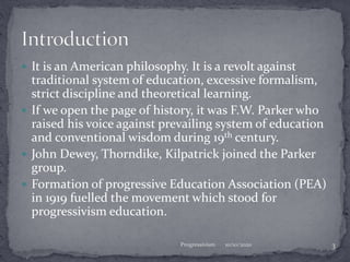 Progressivism ppt | PPTX