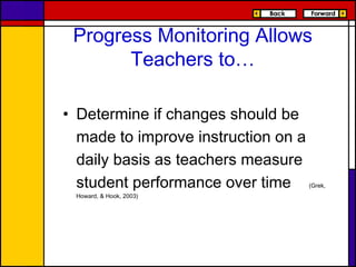 Progress Monitoring in the Classroom: Easier Thank you Think! | PPT