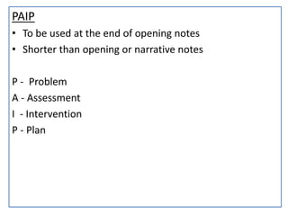 Progress notes | PPTX