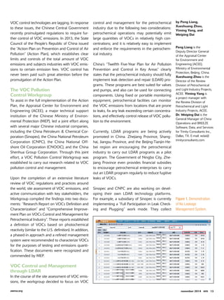 Progress on VOC Control and Management for the Petrochemical Industry ...