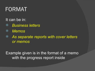 Progress report | PPT