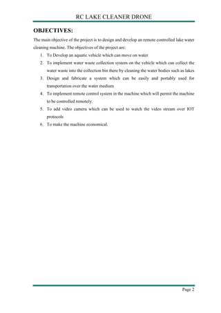 Remote control solar lake cleaner. .docx