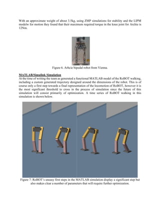 Bipedal Robot PDR | PDF