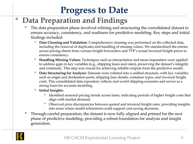 TVF Predictive Freight Model Progress-212 | PPTX