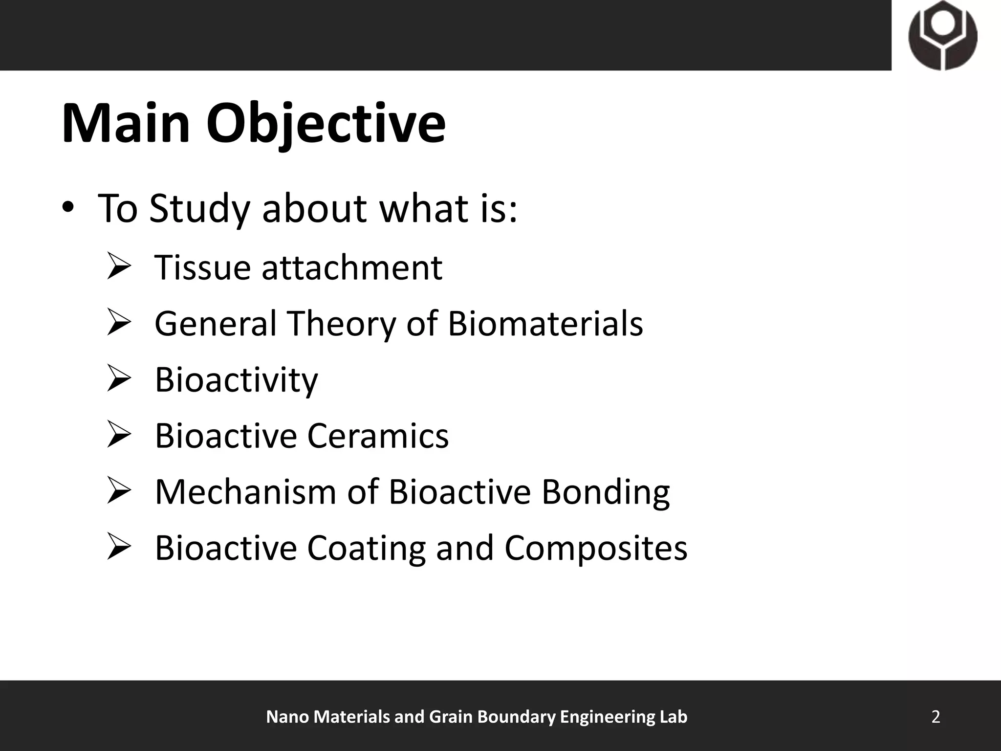introduction to bioactive glass | PPTX