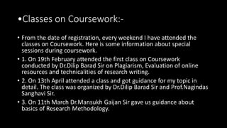 PhD Progress Report July 2018 | PPTX