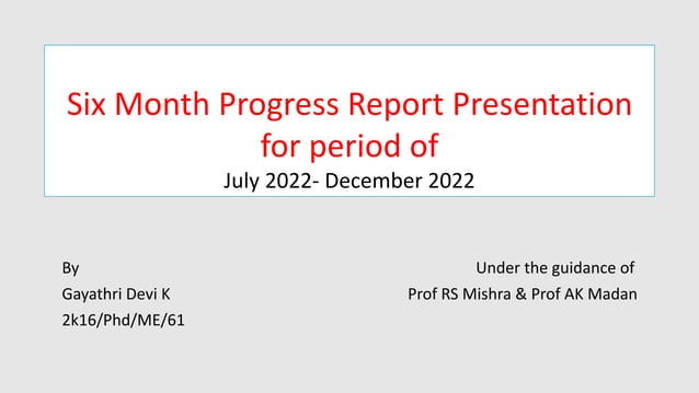 progress report presentation.pptx | Computing | Technology & Computing