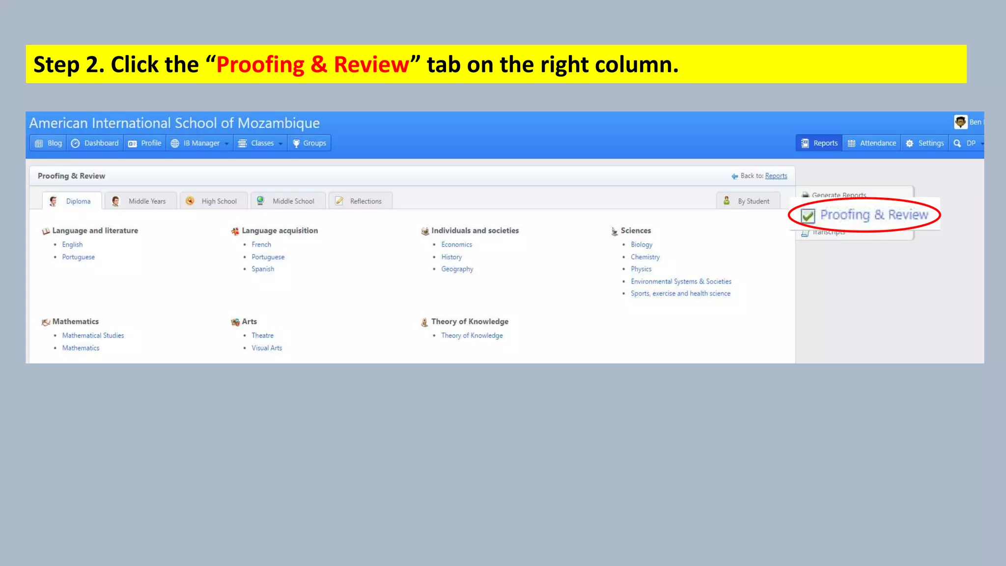 MB Progress Report Reviewing & Editing | PPT