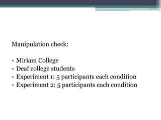 Language Styles for the Deaf Progress Report | PPTX