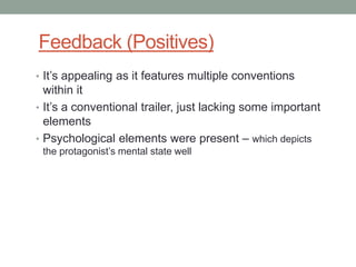 Progress so far feedback | PPT