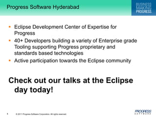Eclipse Developement @ Progress Software | PPT