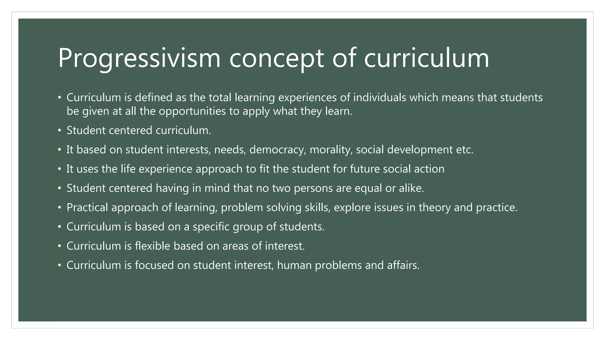 Progressivism concept of Education | PPTX