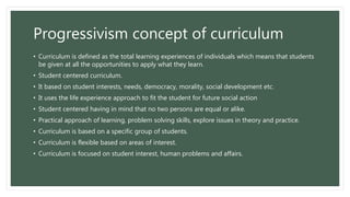 Progressivism concept of Education | PPTX