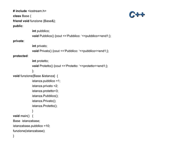 Programmazione ad oggetti | PPT