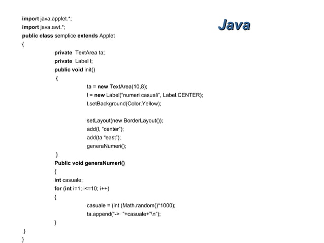 Programmazione ad oggetti | PPT
