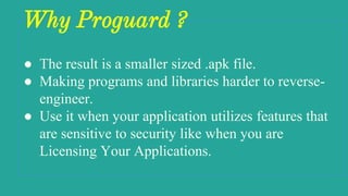 Proguard android | PPTX