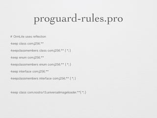 Proguard by android studio | PPT