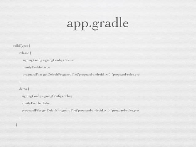 Proguard by android studio | PPT
