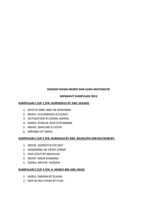 Prog xplorace c cup 2013 | DOCX