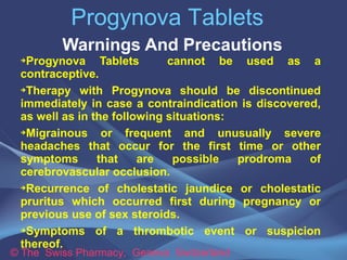Progynova Tablets for Treatment of Oestrogen Deficiency | ODP