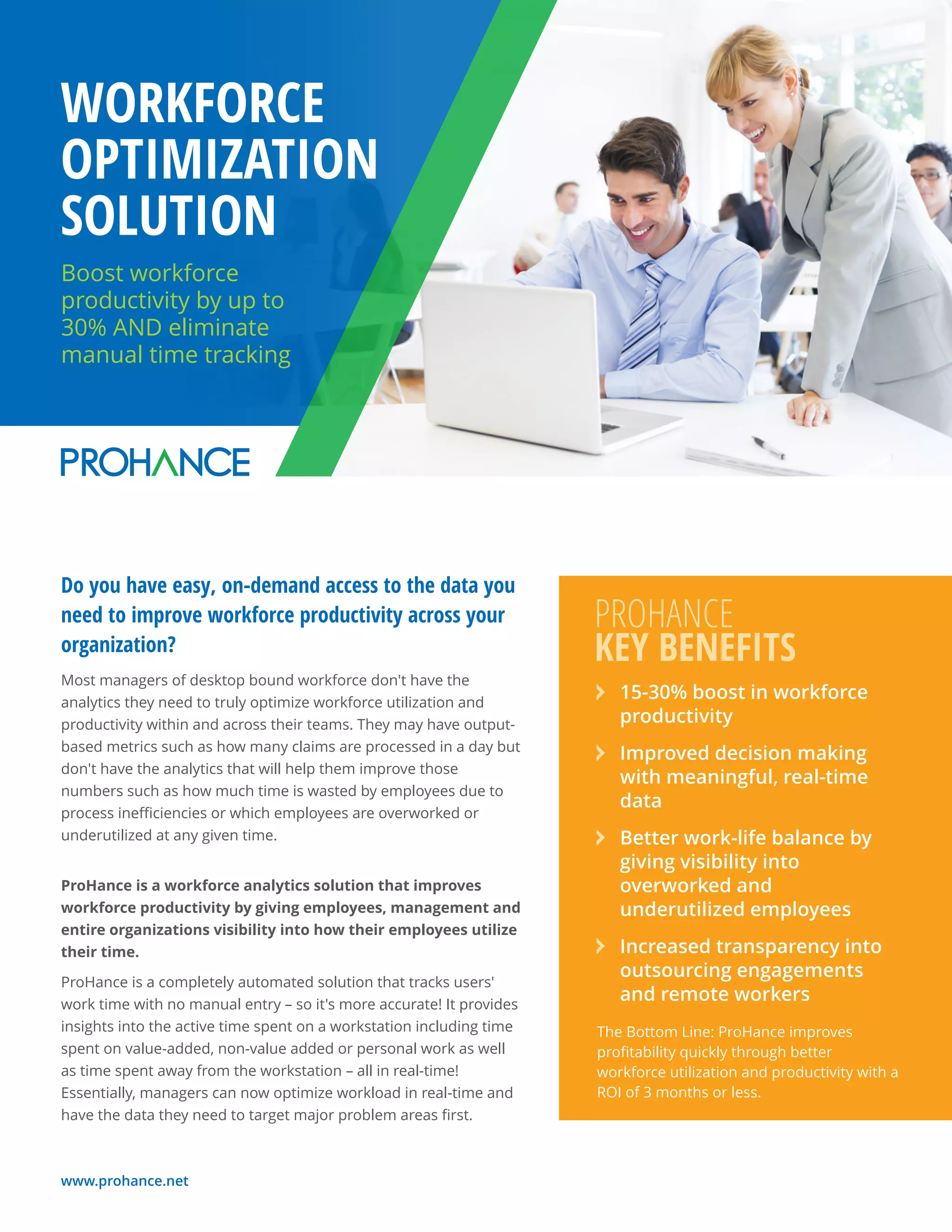 ProHance - Leveraging Analytics to Drive Operational Excellence | PDF