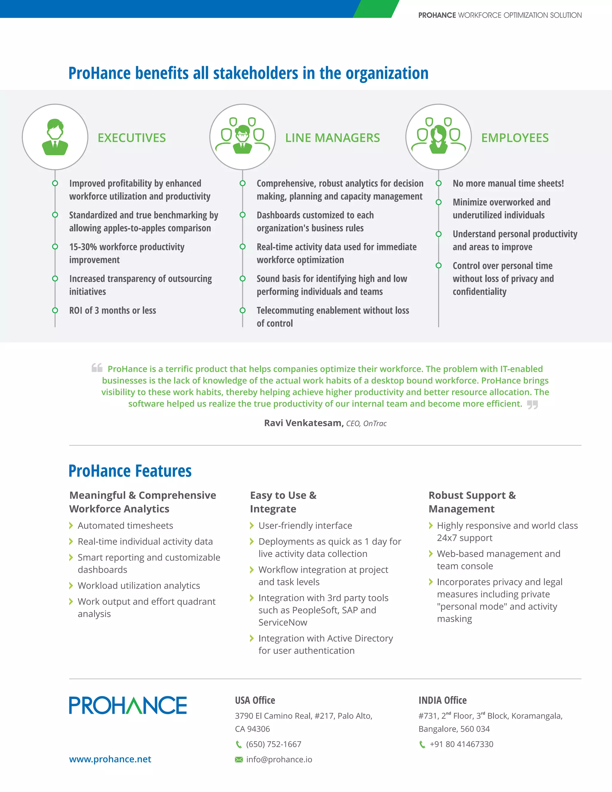 ProHance - Leveraging Analytics to Drive Operational Excellence | PDF
