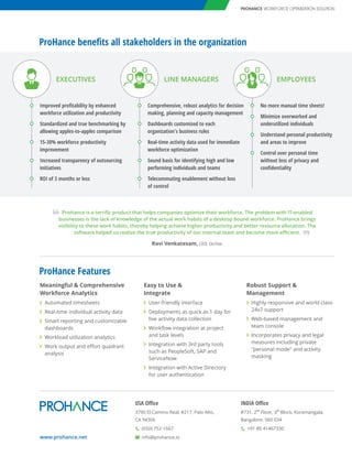 ProHance - Leveraging Analytics to Drive Operational Excellence | PDF