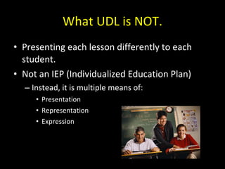 Mainstreaming Students using UDL | PPT | Special Education | Education