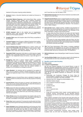 Discover ManipalCigna ProHealth Prime Plans: Active Policy Contract | PDF