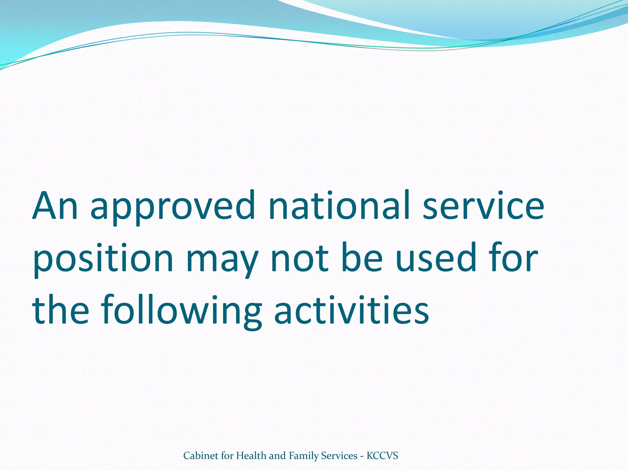 Prohibited Activities Power Point | PPTX