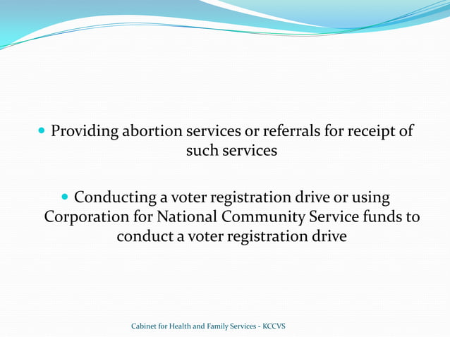 Prohibited Activities Power Point | PPTX