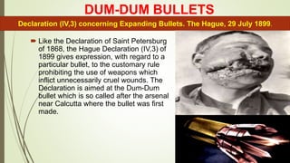 Prohibited means & methods of warfare | PPTX