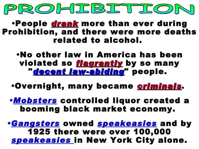 Prohibition | PPT