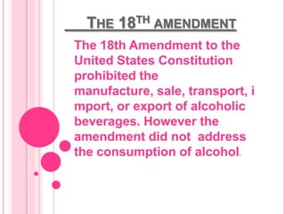18th Amendment Clipart