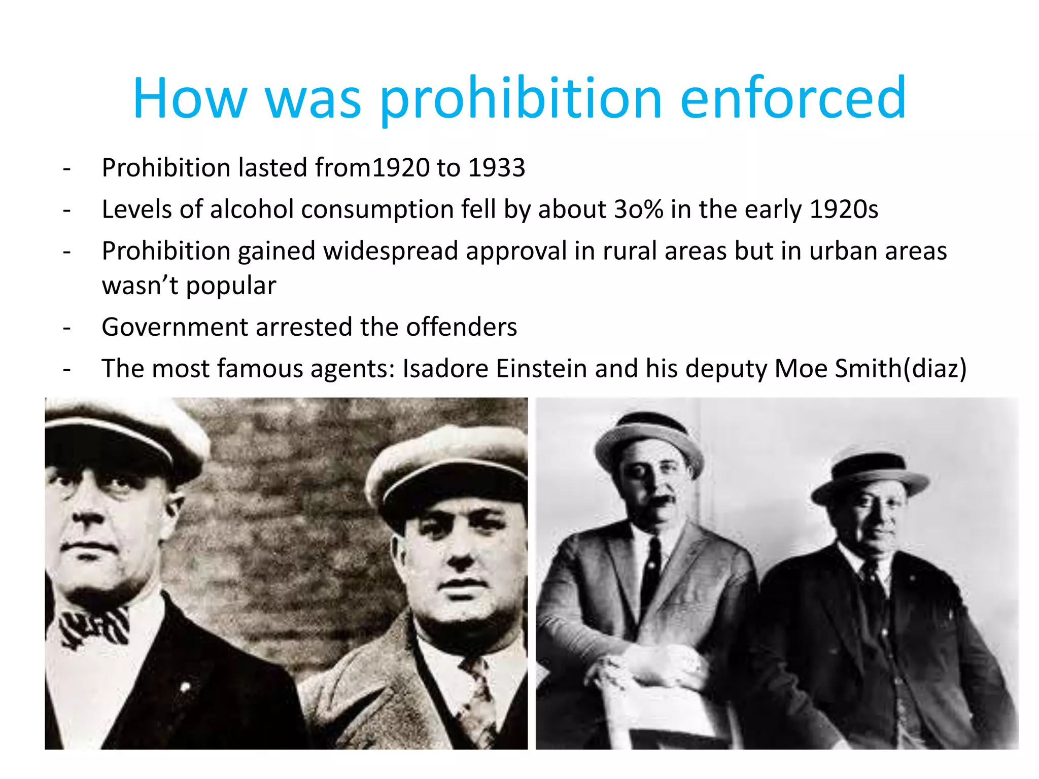 Prohibition in 1920's | PPTX