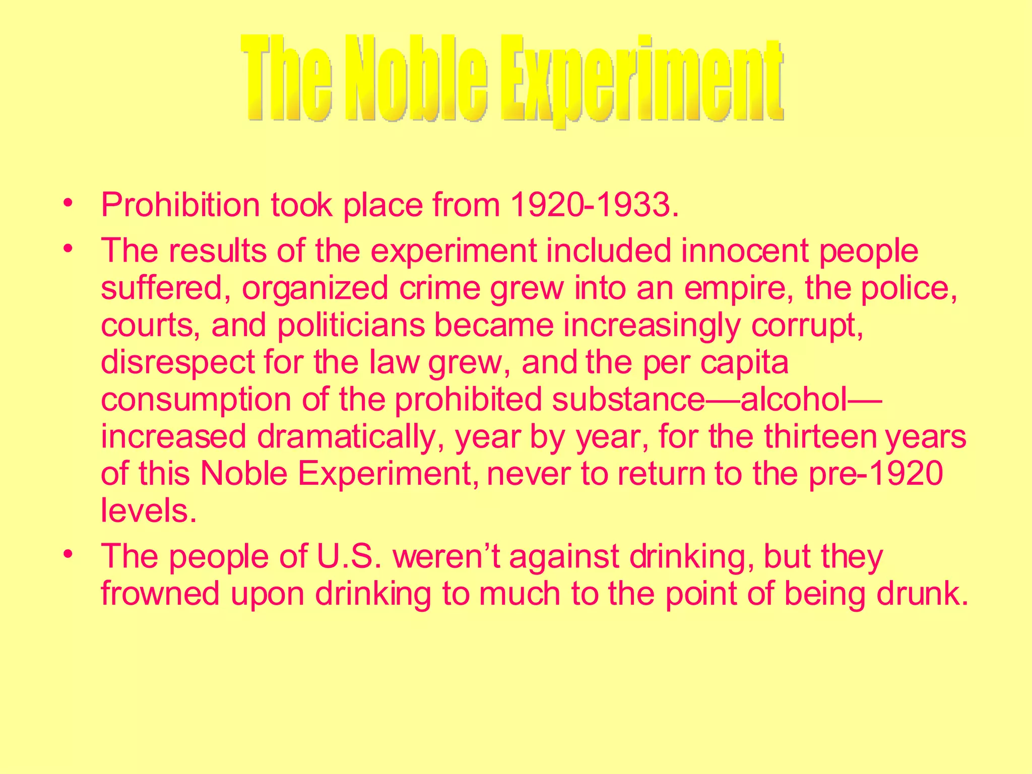 Prohibition | PPT